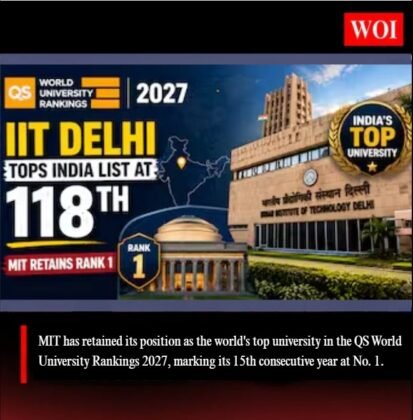QS World University Rankings 2027: MIT Retains Global No.1 Position for ...